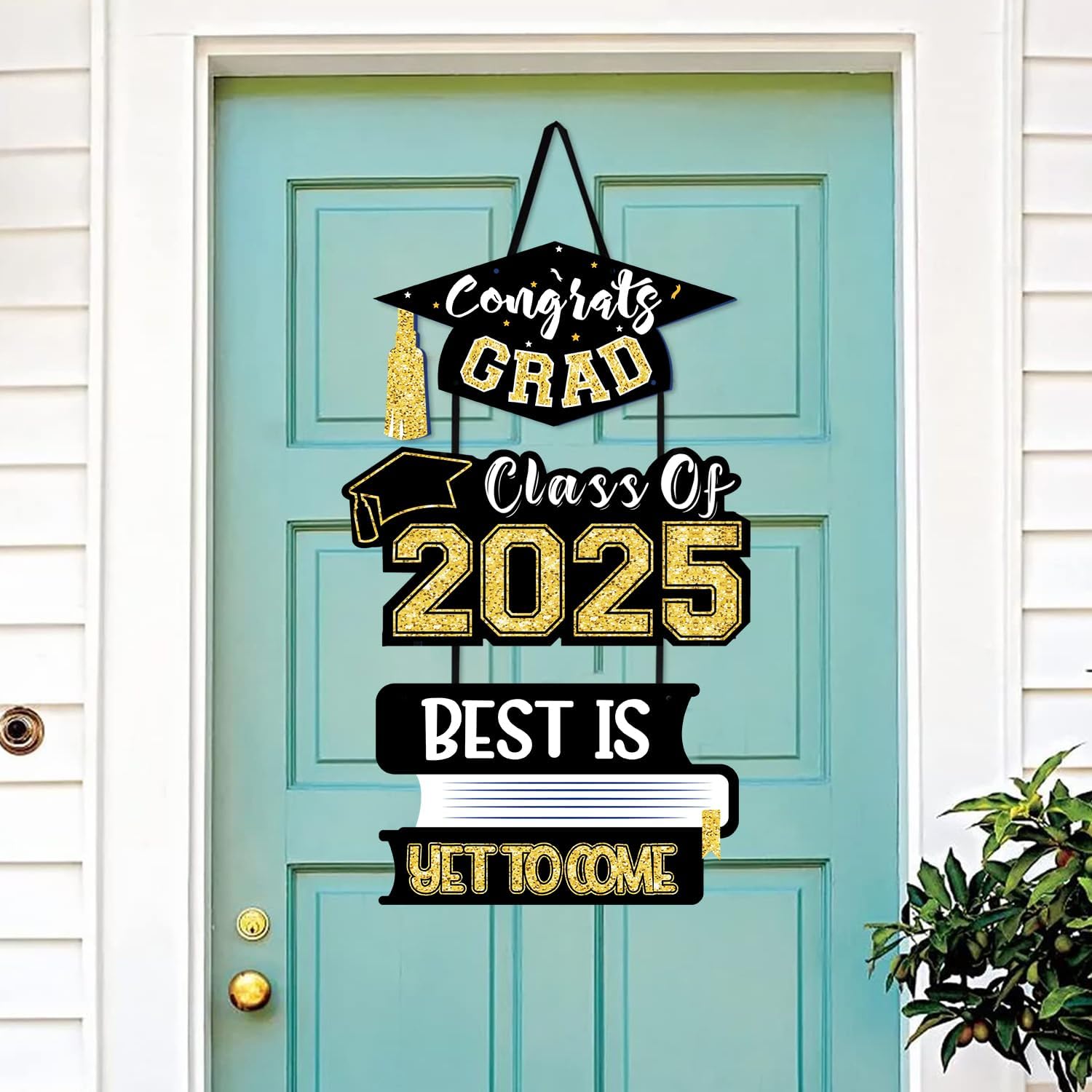 Amazon.com: 2025 Graduation Decorations Door Signs Congrats Grad Class ...