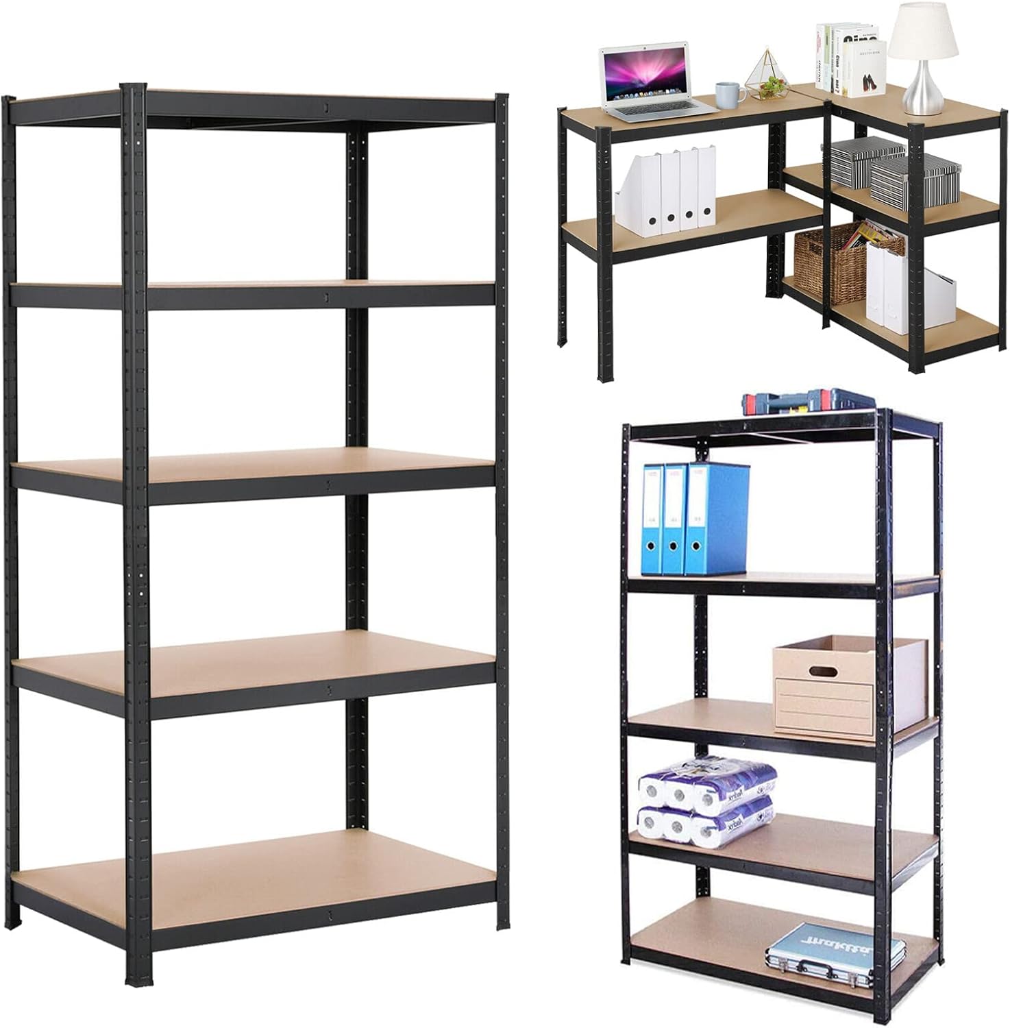 Amazon.com: Yunlai Standing Shelving Unit 195 x 100 x 50cm (76.8"x39.4 ...