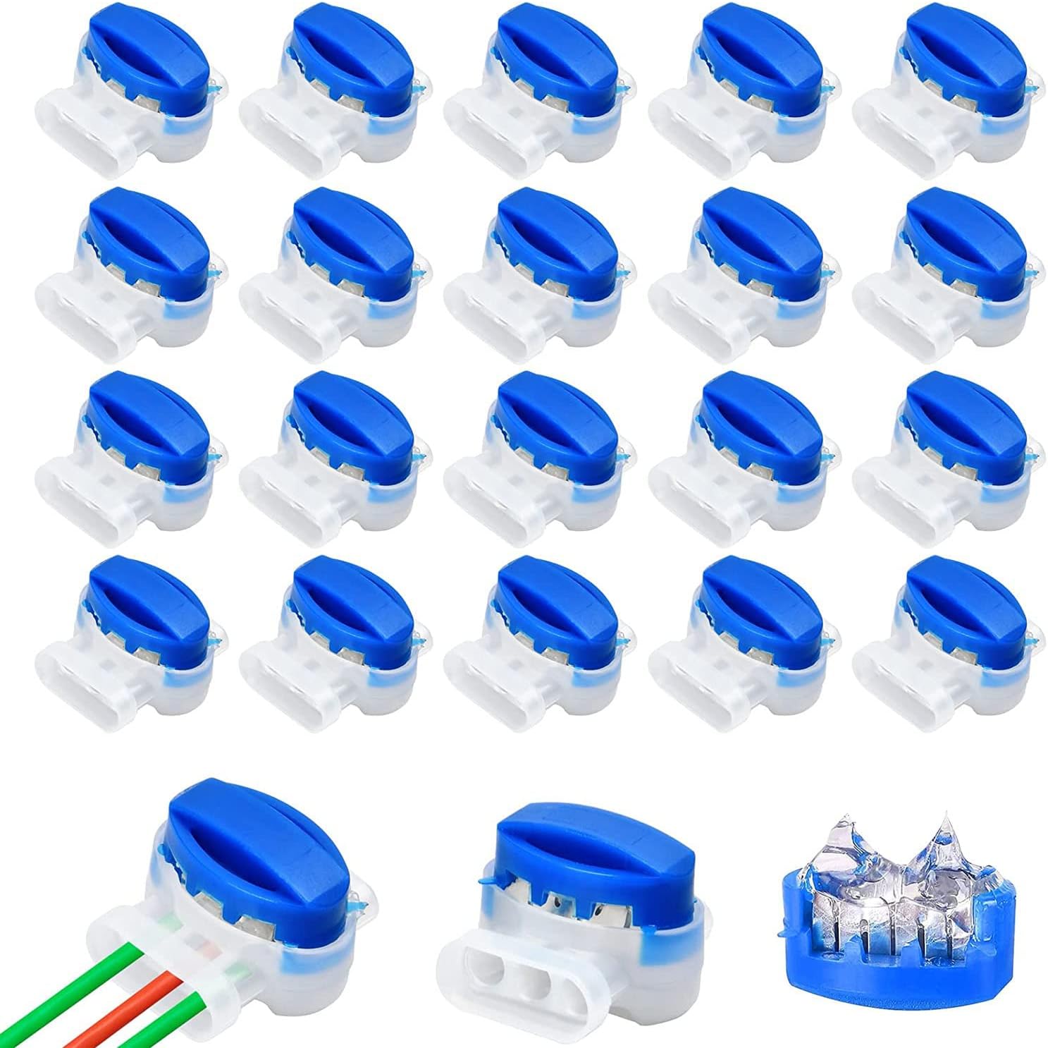 20 Pcs Cable Connector Electrical Wire Connectors for Robotic Lawn ...