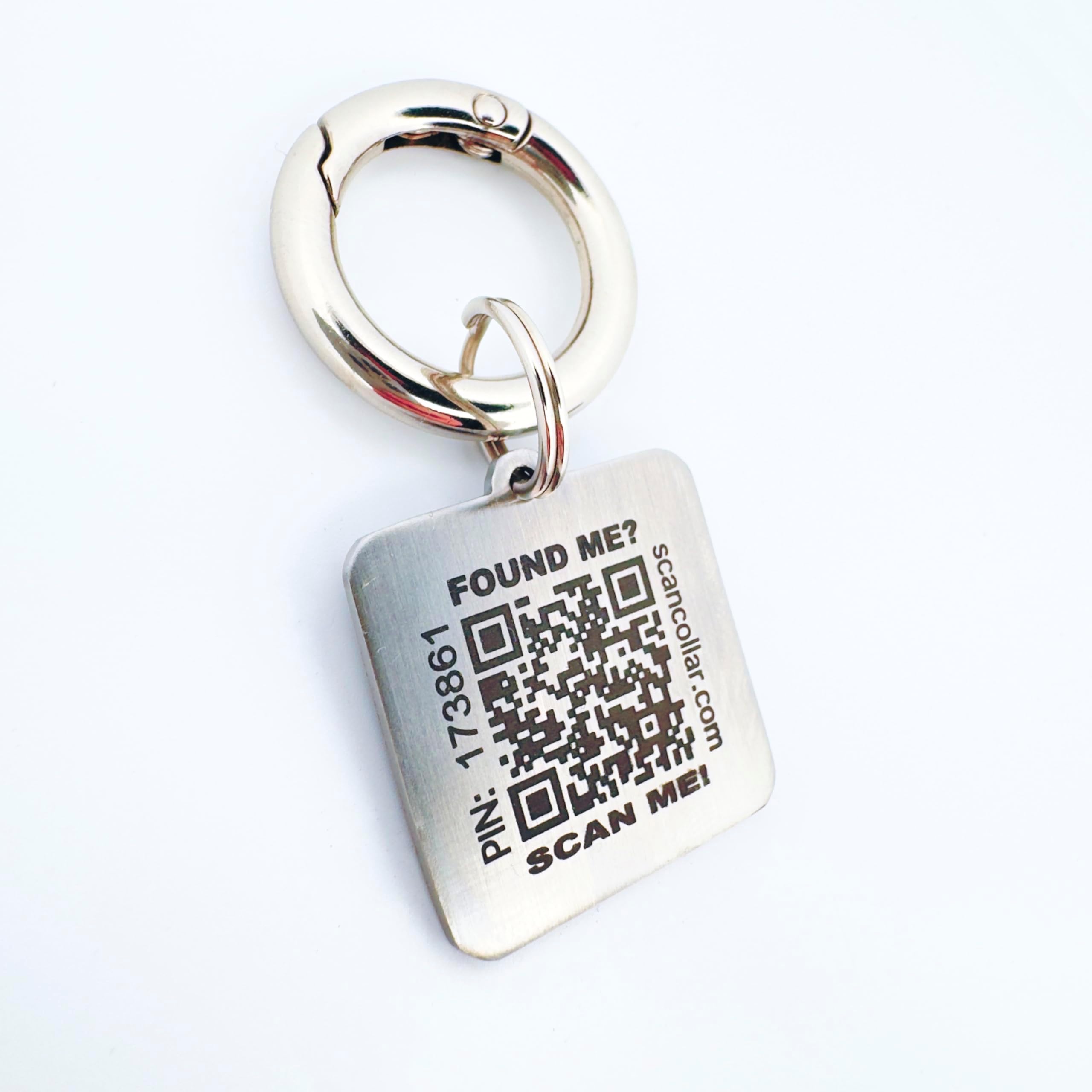 Pet Smart ID Tag, with QR Code Enabled Tracking and Social Profile ...
