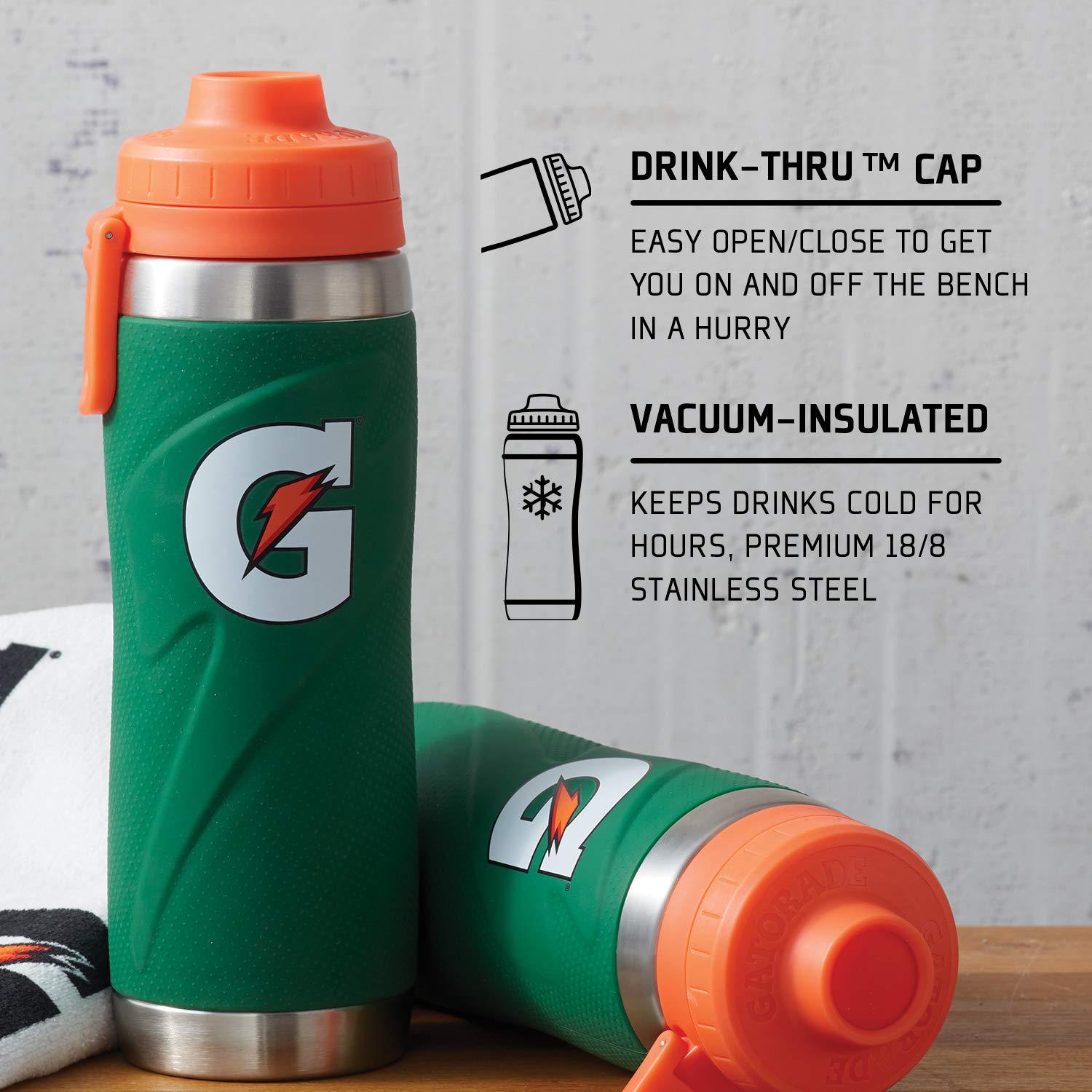Snapklik.com : Gatorade Stainless Steel Sport Bottle