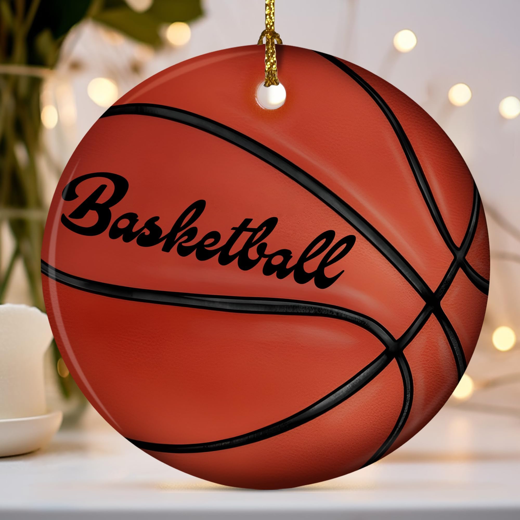 Amazon.com: Basketball Ornament for Christmas Tree Basketball Gifts for ...