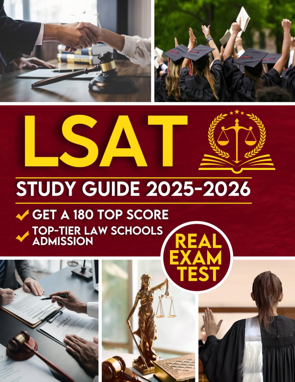 LSAT STUDY GUIDE: A Complete Exam Prep to Land Your Dream Law School ...