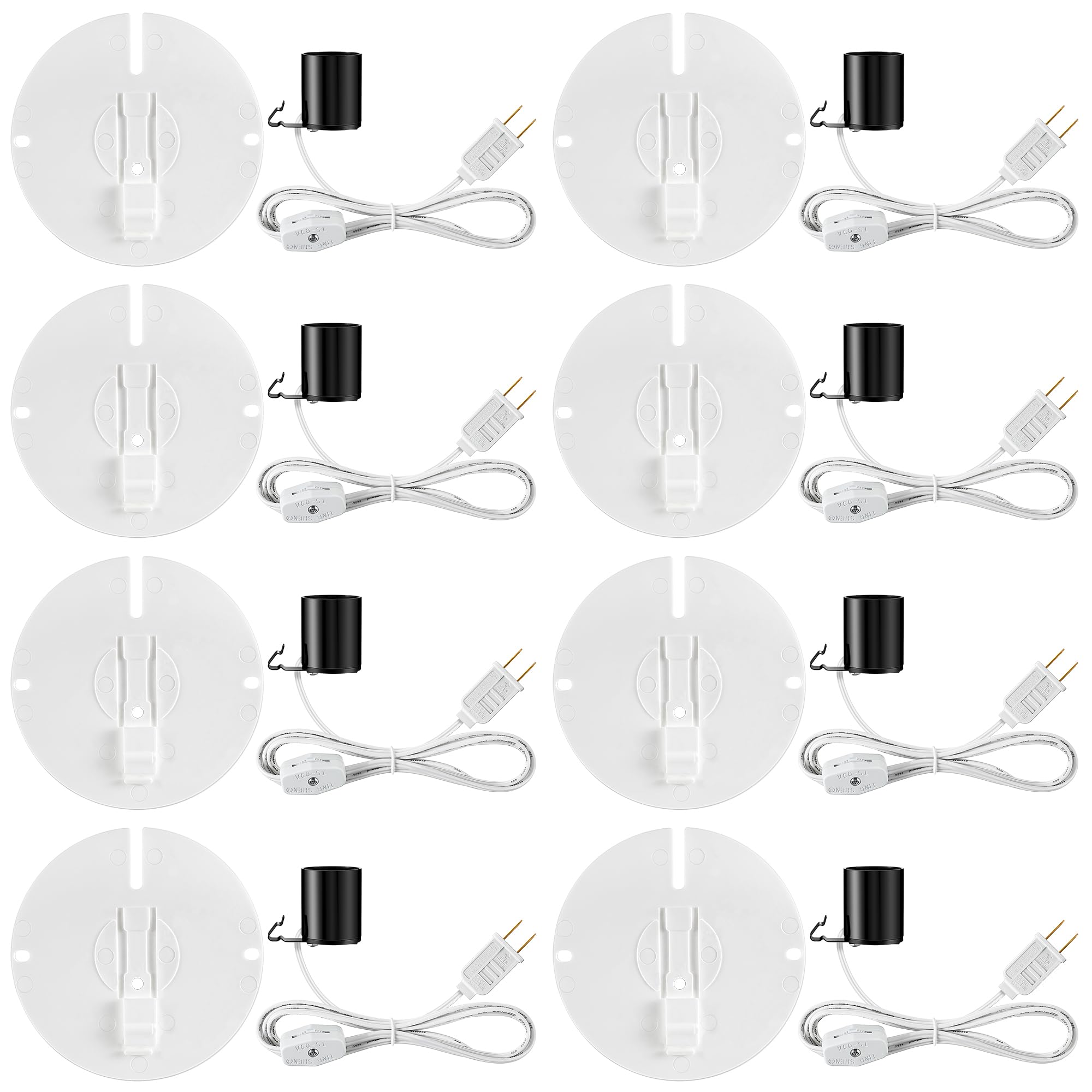 Meonum 8 Set Blow Mold Light Kit Replacement, E27 E26 Single Light Cord ...