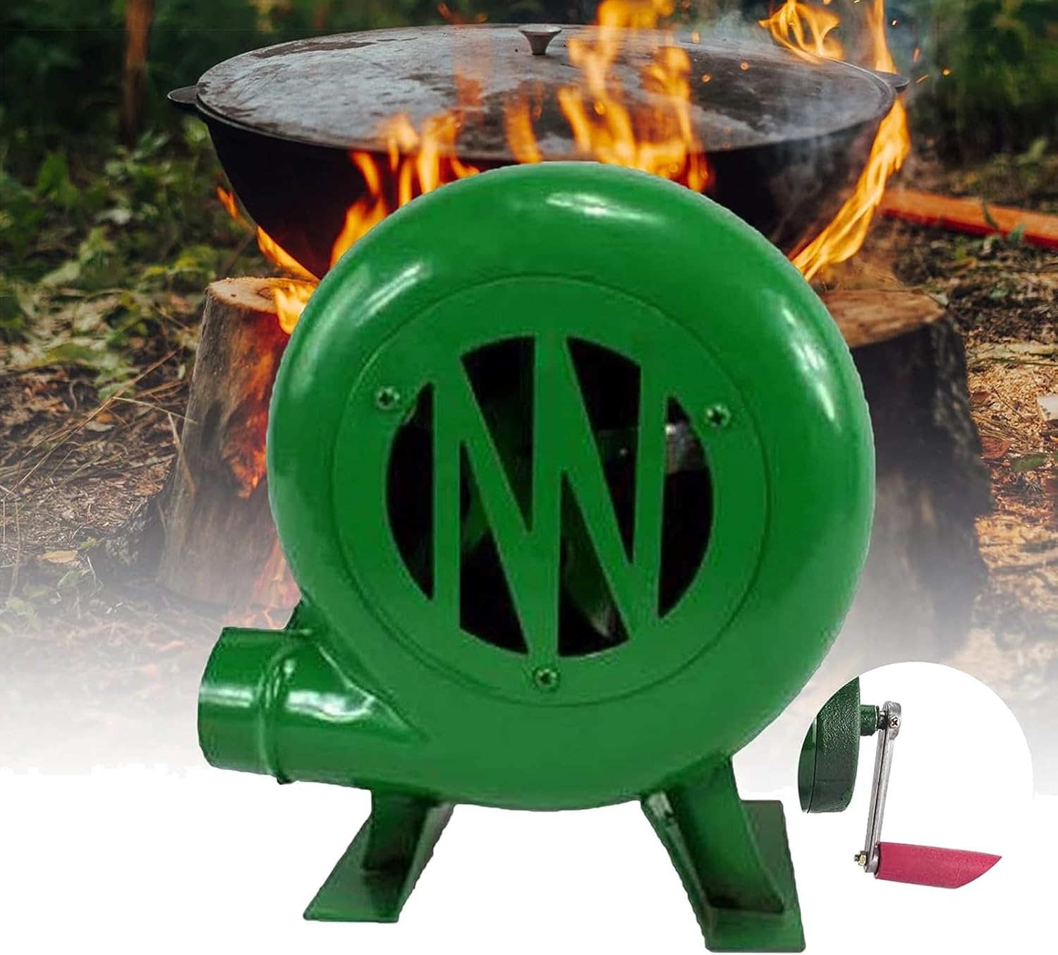 Amazon.com: JOUFNING Hand Crank Blacksmith Forge Blower - Manual Iron ...