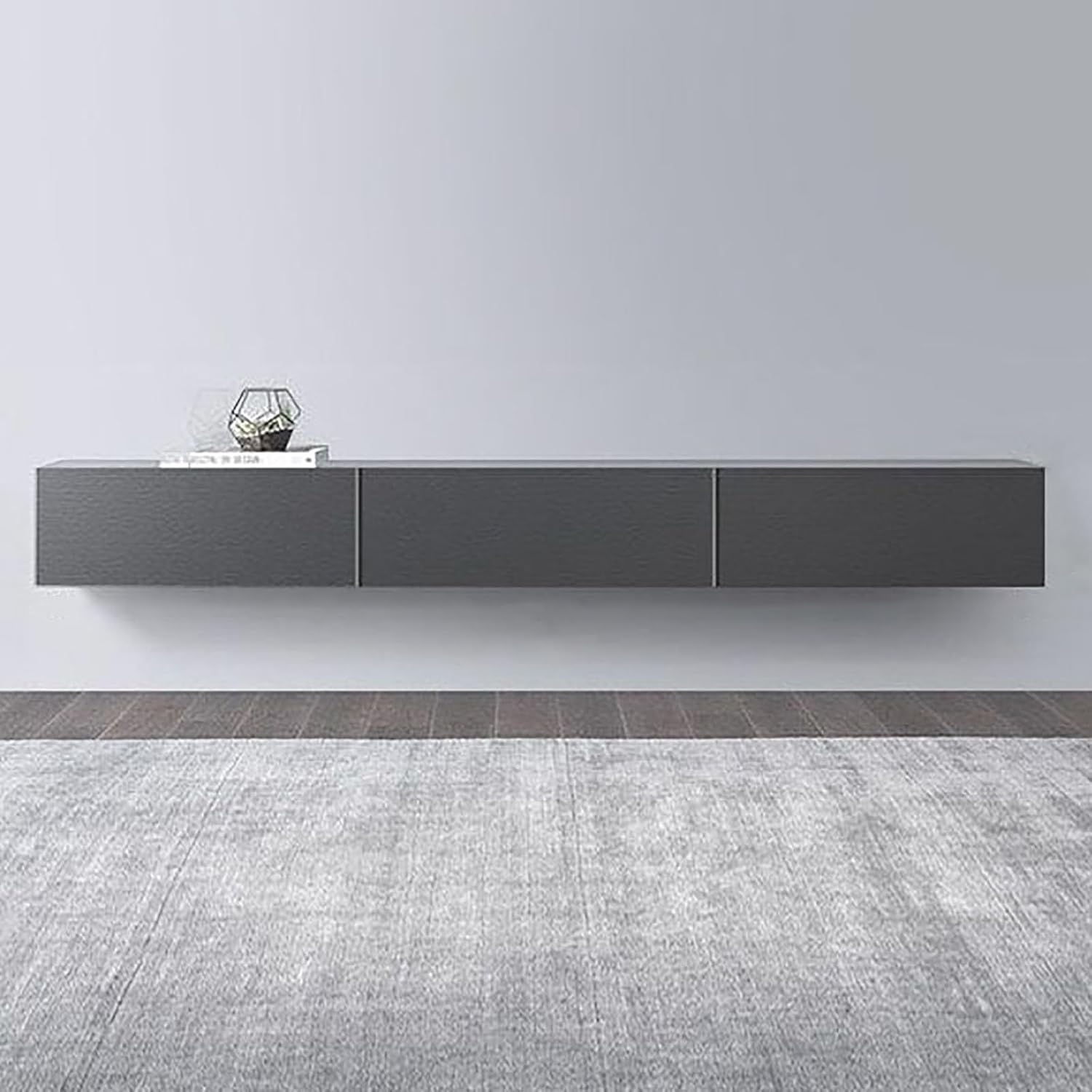 Amazon.com: IAKAEUI Floating TV Unit, Wall Mounted TV Cabinet, Solid ...