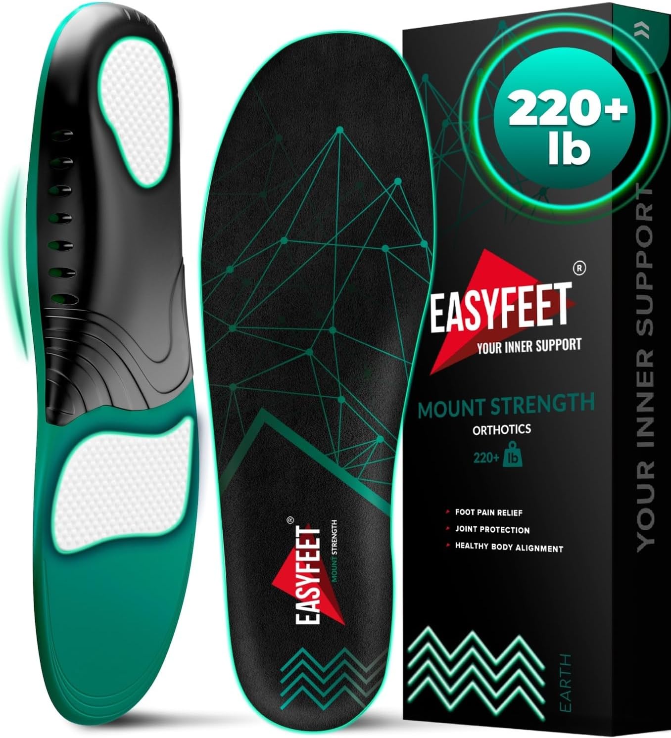 Amazon.com: DonJoy Arch Rival Orthotic Inserts, 1 Pair, Size D (Shoe ...