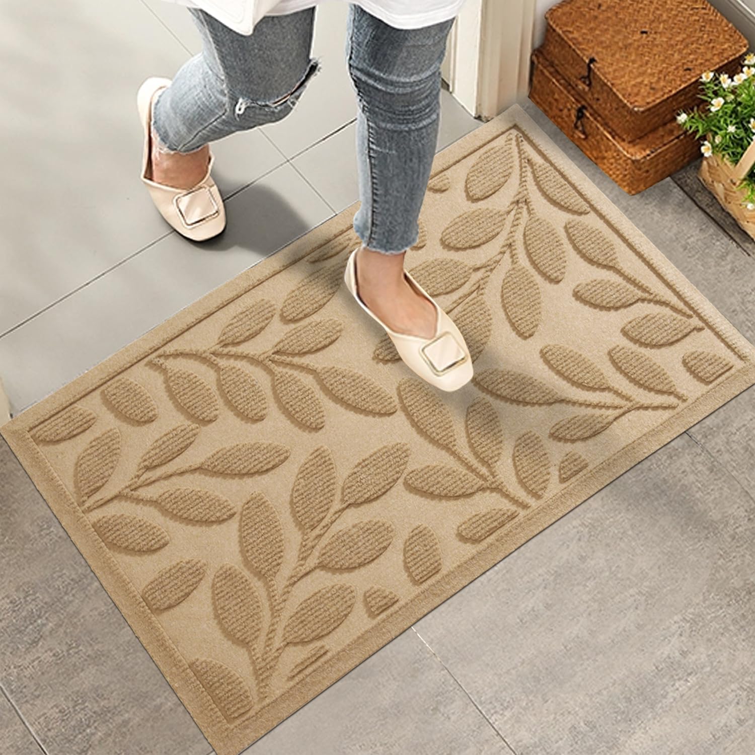 Amazon.com: HIYARD Front Door Mat, Heavy Duty Welcome Door Mat Indoor ...