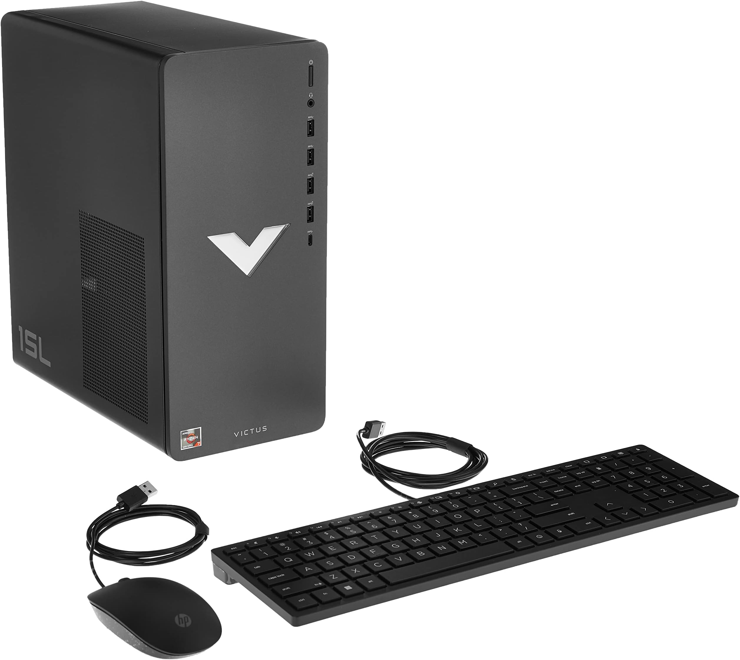 Amazon.com: HP Victus 15L Gaming Desktop Computer Bundle PC, AMD Ryzen 7 Processor, AMD Radeon ...