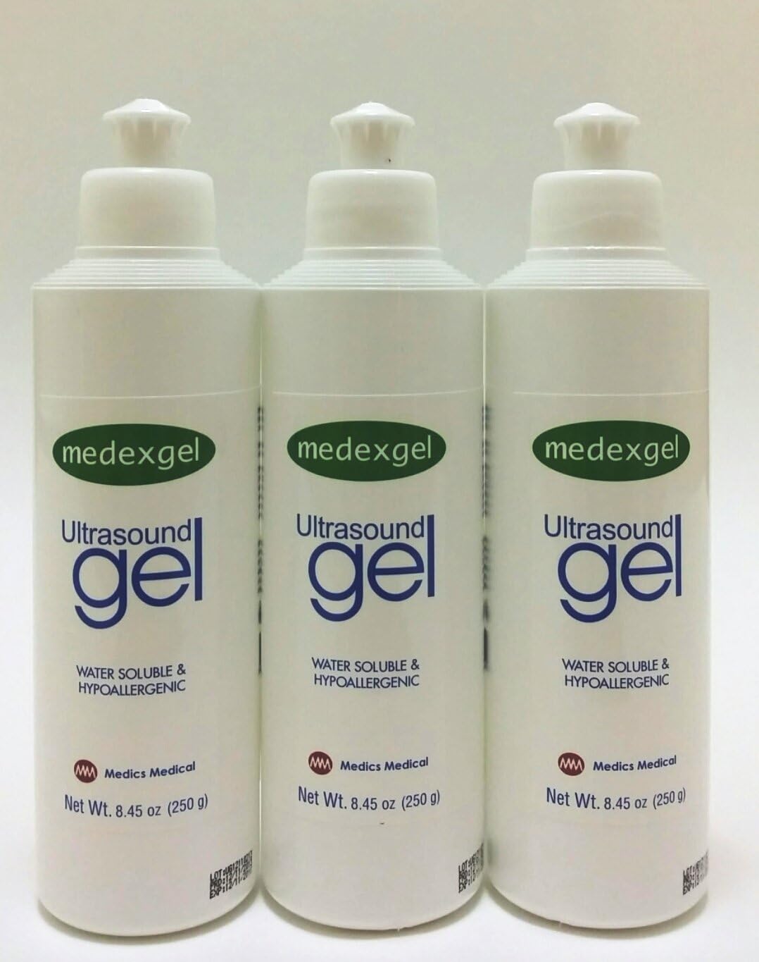 Amazon.com: Medexgel CLEAR Ultrasound gel 250ml - 8.45 Oz. 3 Pack ...