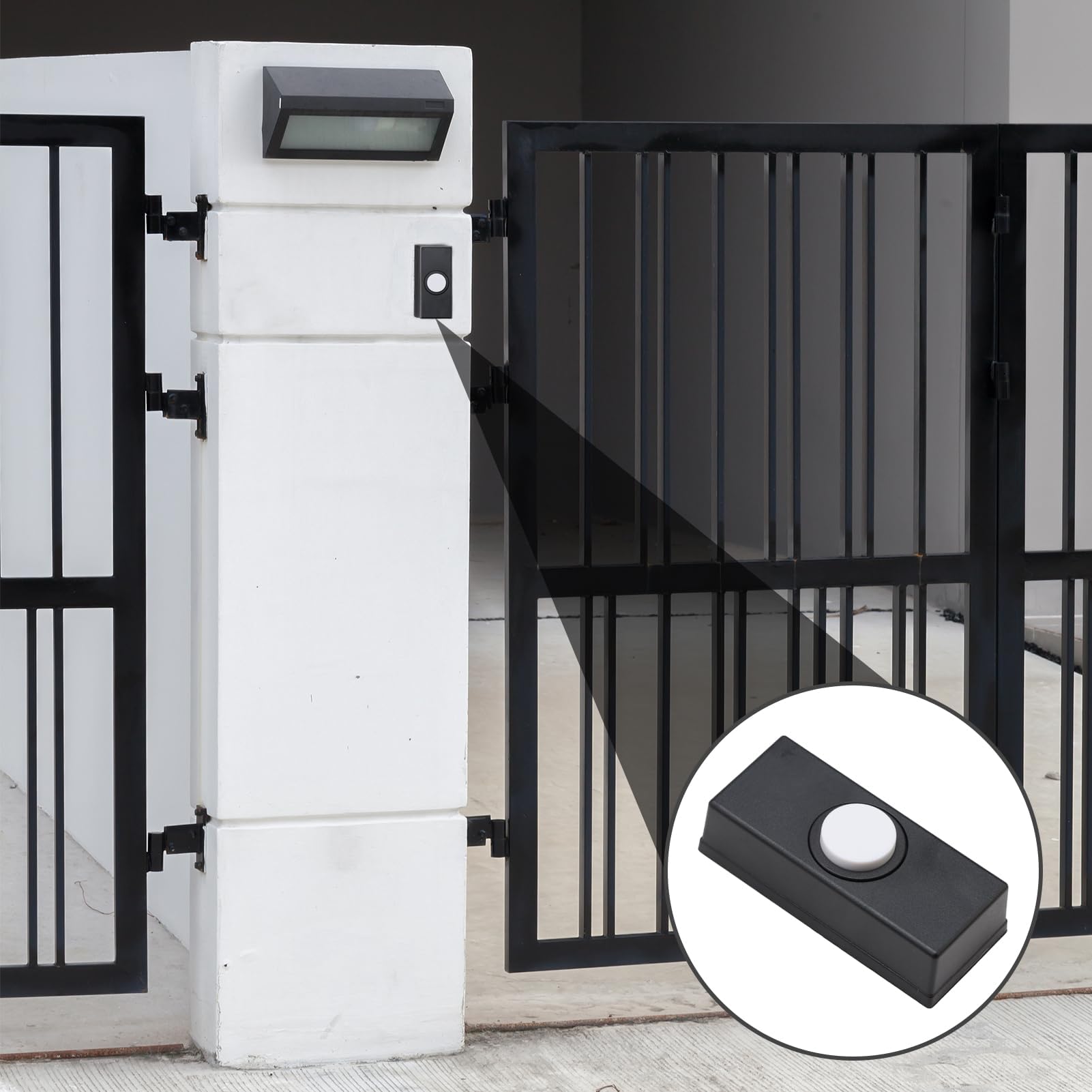 Doorbells For Home Dreyoo Large Size 5.1Inch Heavy Duty Doorbell Button ...