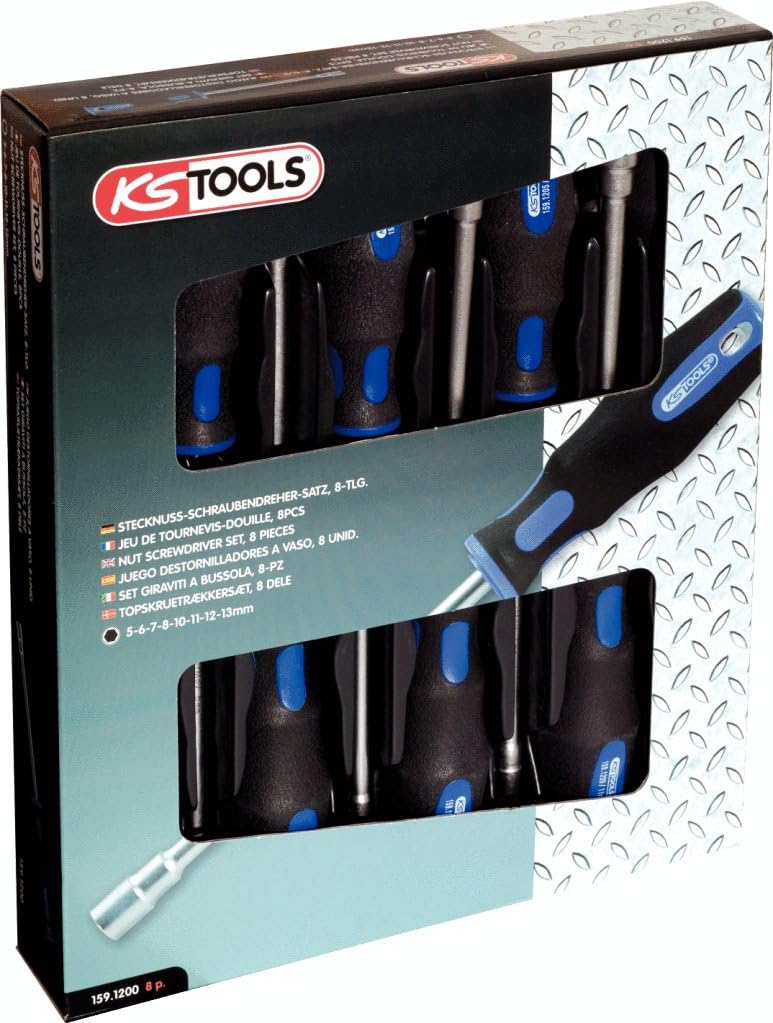 KS Tools 159.1200 ERGOTORQUEplus socket screwdriver set, 8 pcs – BigaMart