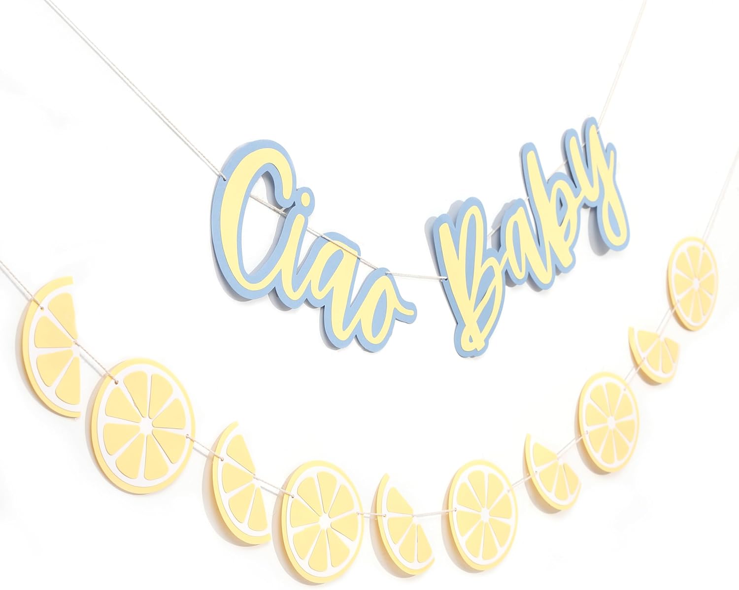 Amazon.com: Lemon Ciao Baby Baby Shower Banner - Handmade Lemon-Themed ...