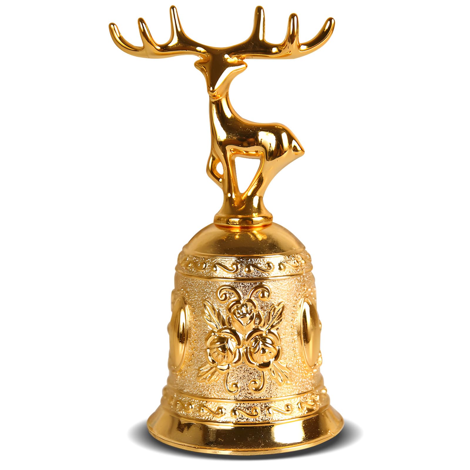 Amazon.de: Handglocke Weihnachten,Gold Weihnachtsglocke Tischglocke ...