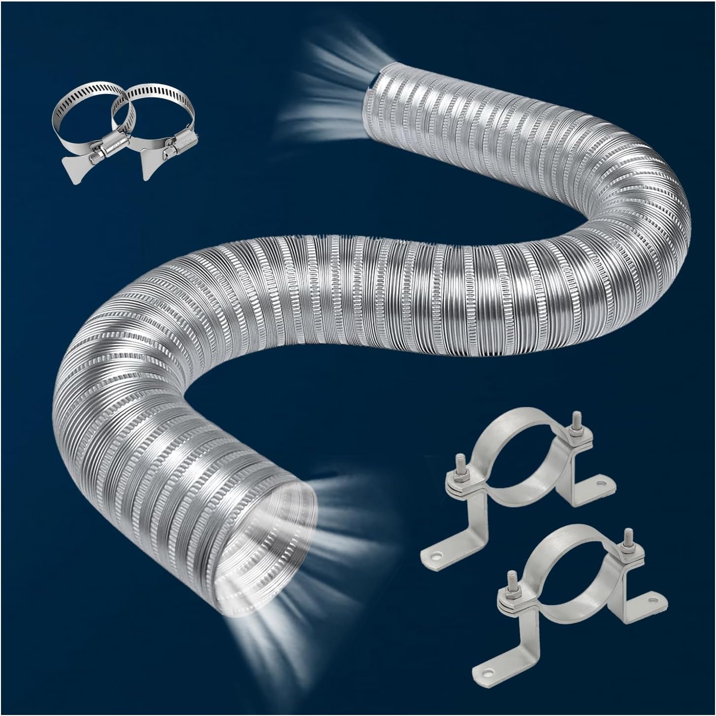 2 in Pellet Stove Vent Pipe Kit,Outside Fresh Air Intake Pipe Vent Kit ...