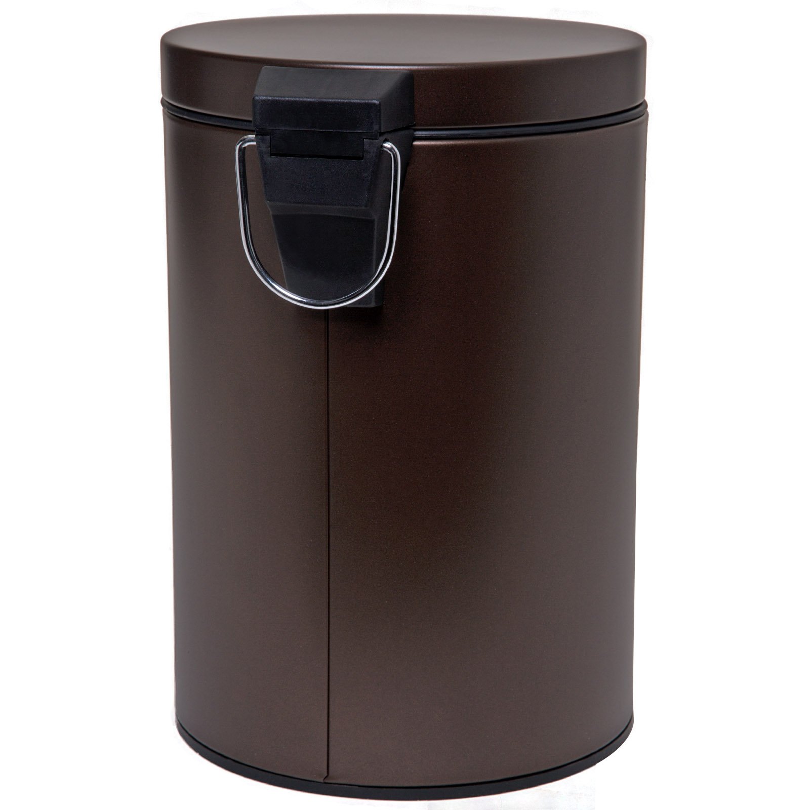 Amazon.com: HOMEBASIX LYP0701 Small Step Round Trash Can, 7-Liter, 1.8 ...