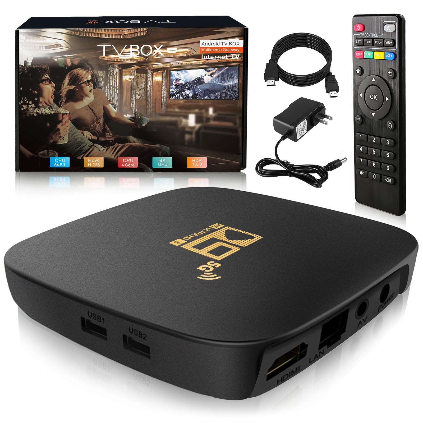 BJLBOJEY Google TV 4K, Google TV Box con Mando a Distancia por ...