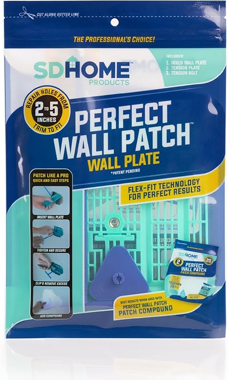 Wall Patch Repair Plate by SD Home, 1-Pack Drywall Backing Plates, 2-5 ...