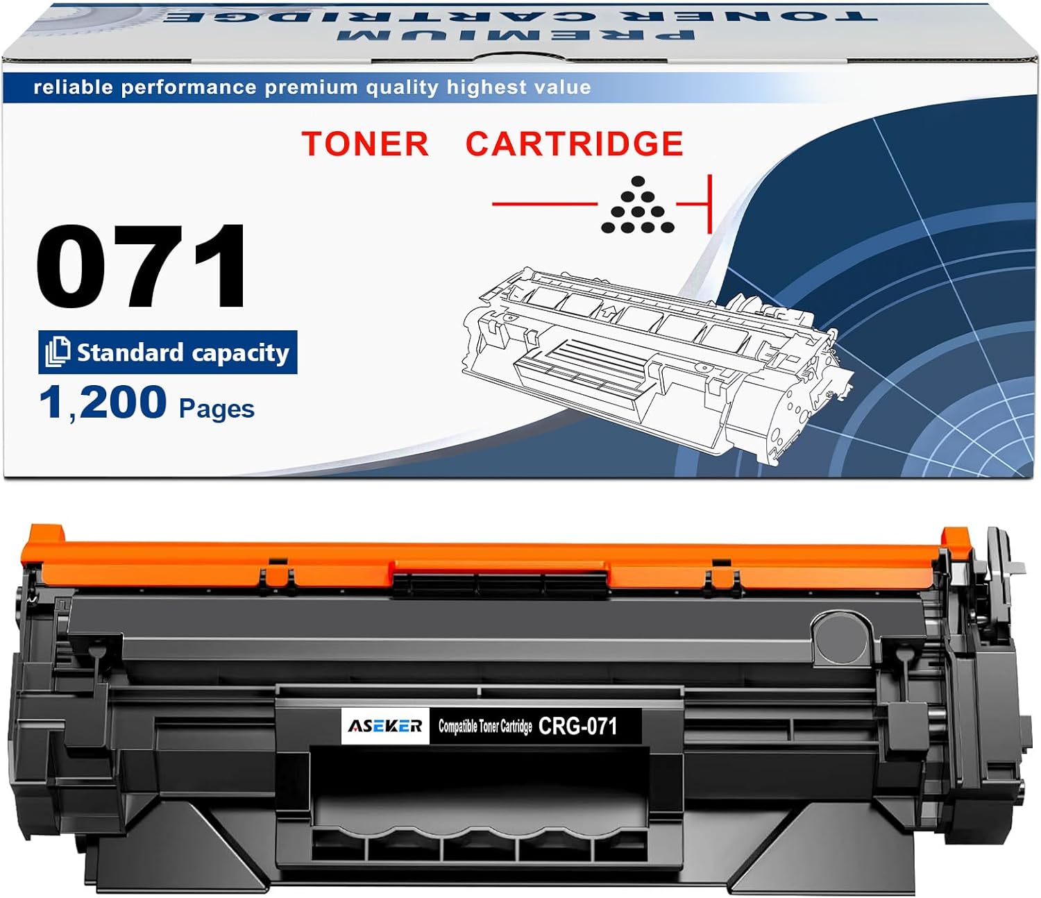 Amazon.co.jp: 互換071 CRG-071 CRG 071トナーカートリッジ標準容量1200ページ 対応機種CANON キャノン ...