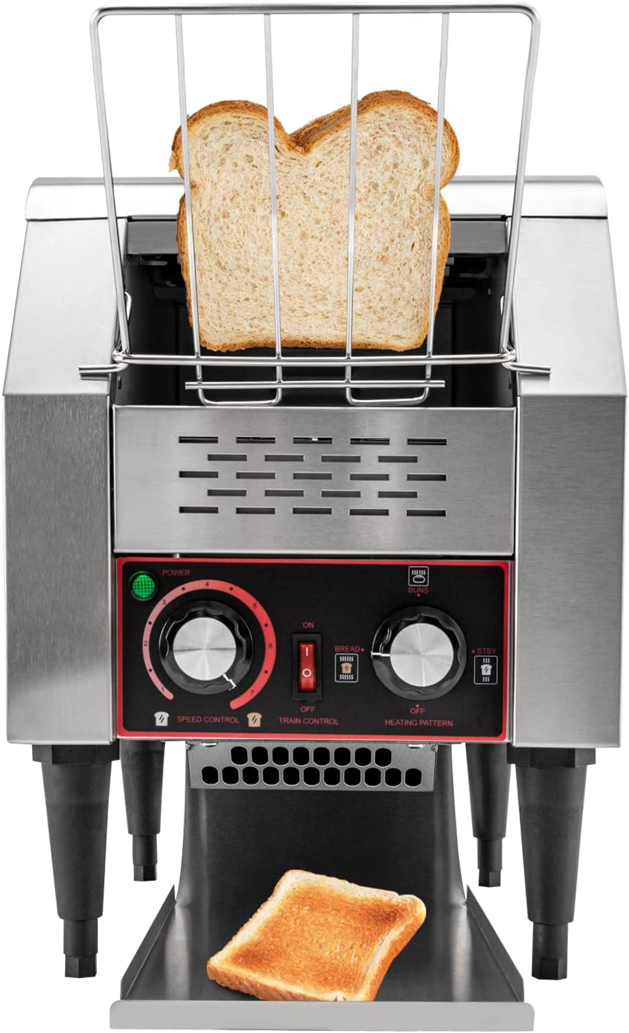Amazon.com: Commercial Toaster 6 Slice, Heavy-Duty Stainless Steel ...