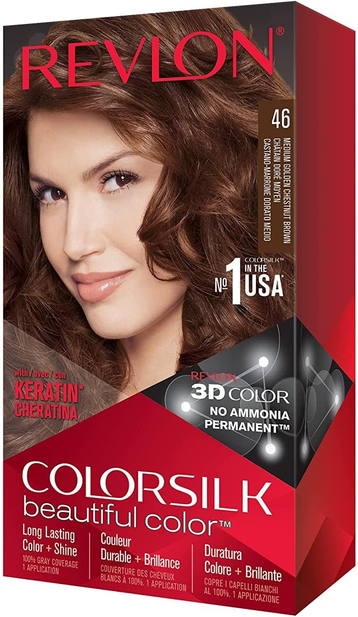 Amazon.com : Revlon ColorSilk Beautiful Color 41 Medium Brown 1 ea ...