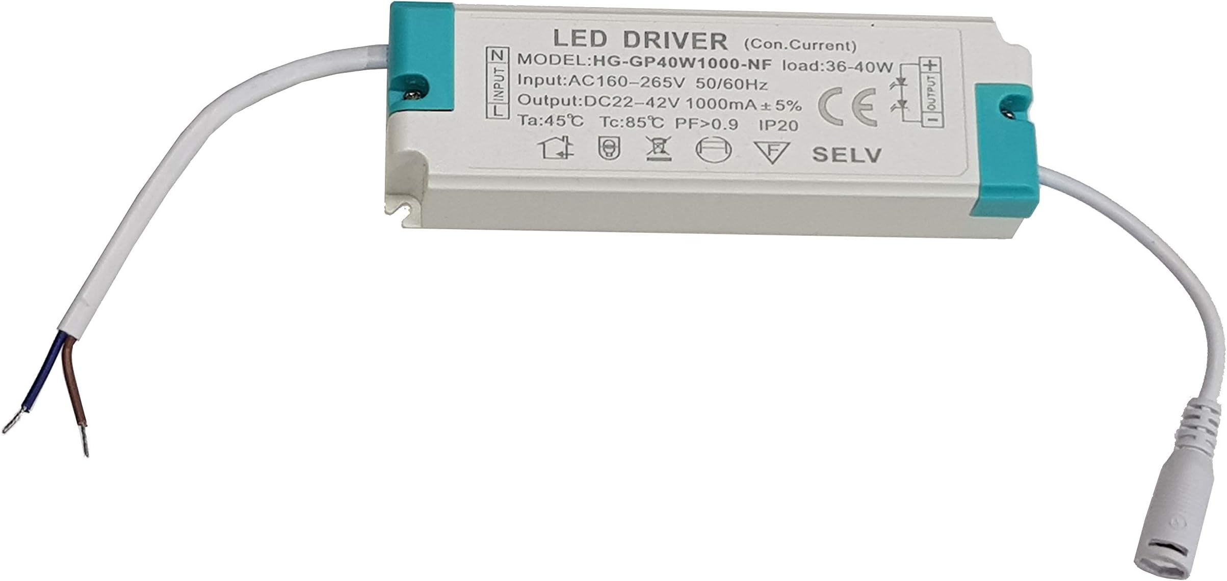 Led Driver DC 1000mA 33V-40V DC 40W Constant Current Power Supply for ...