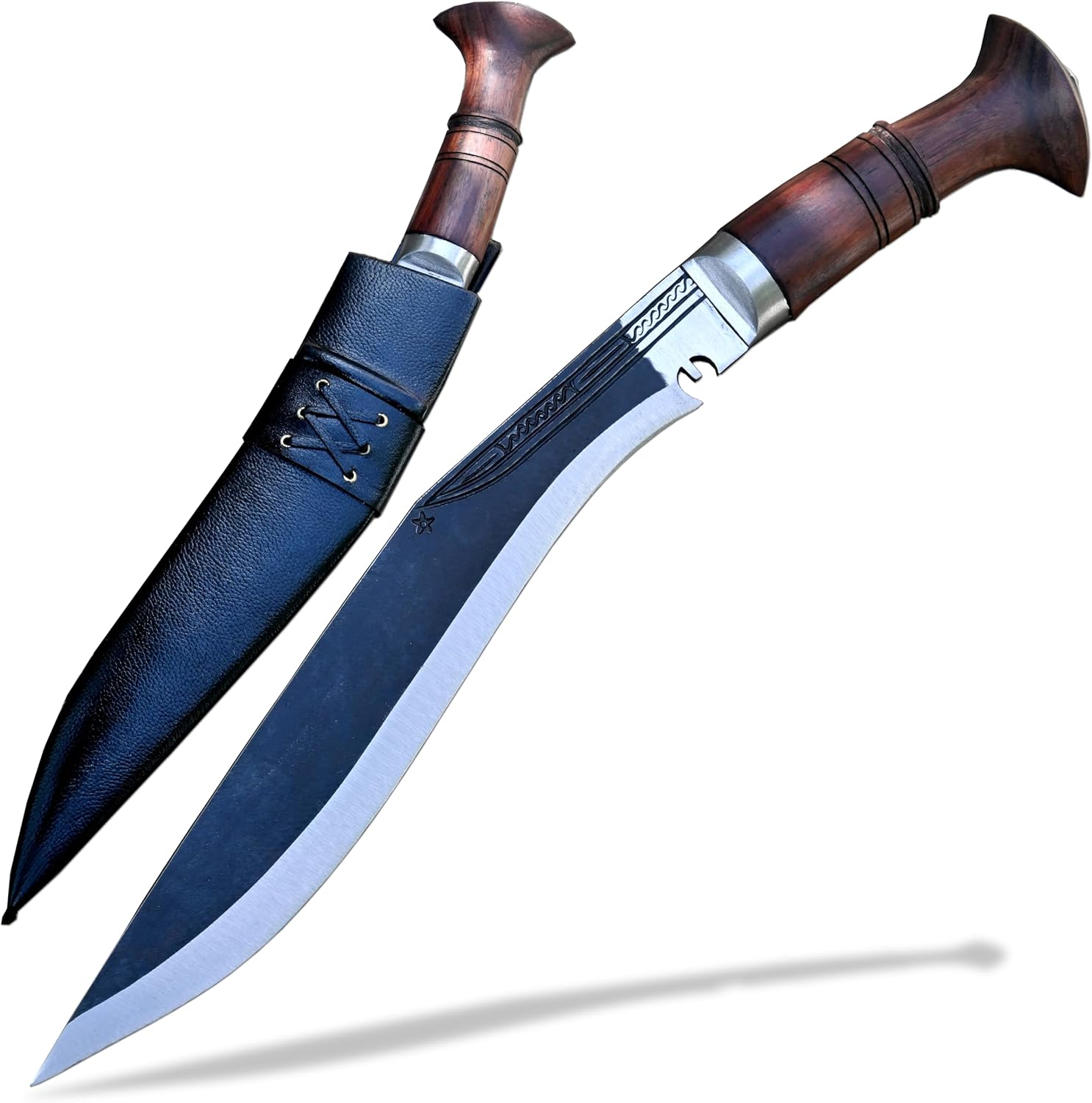 Amazon.com : THE NEPAL Sirupate Kukri | Khukuri Knife | 12-Inch Black ...