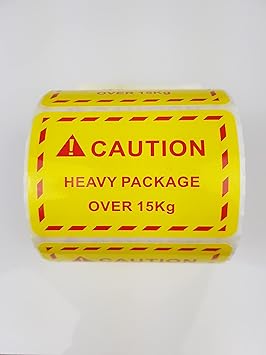 500 Heavy Packages Stickers Labels on Roll - Self Adhesive Amazon ...