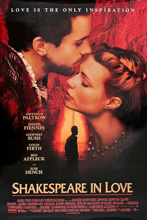 Amazon.com: SHAKESPEARE IN LOVE MOVIE POSTER 2 Sided RARE ORIGINAL INTL ...