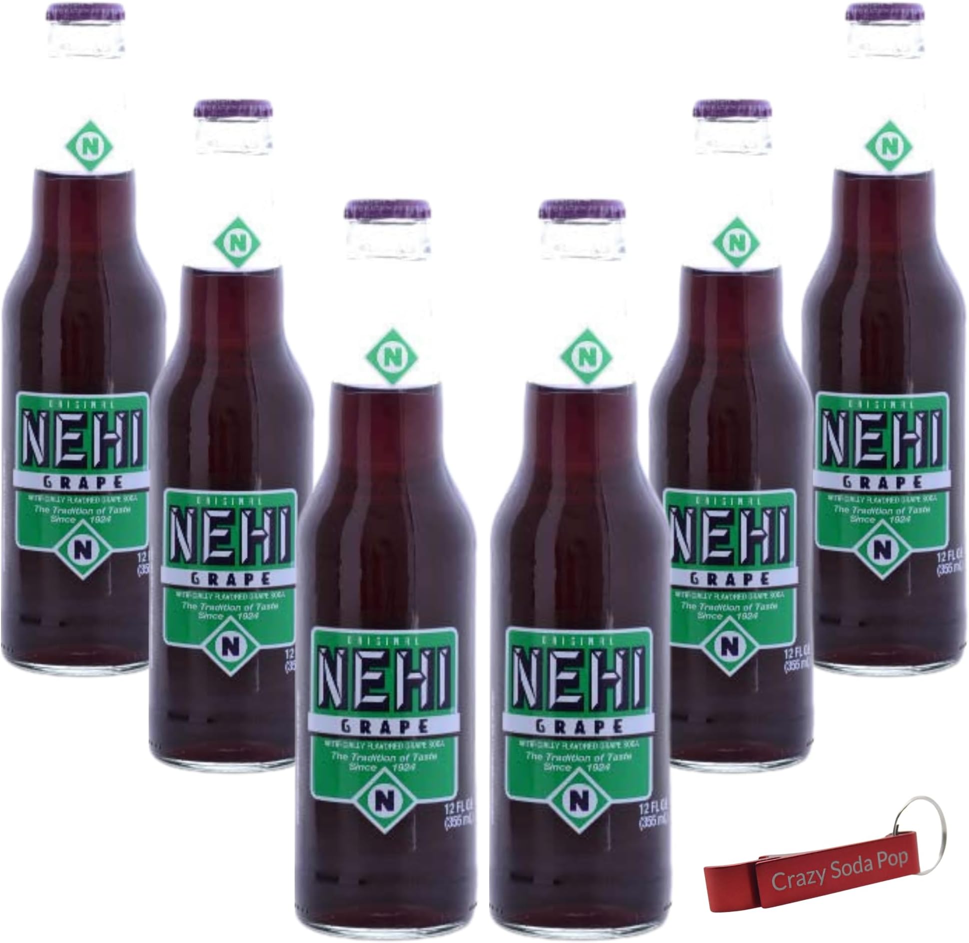 Amazon.com : Nehi Grape Soda | Real Cane Sugar | Caffeine Free ...