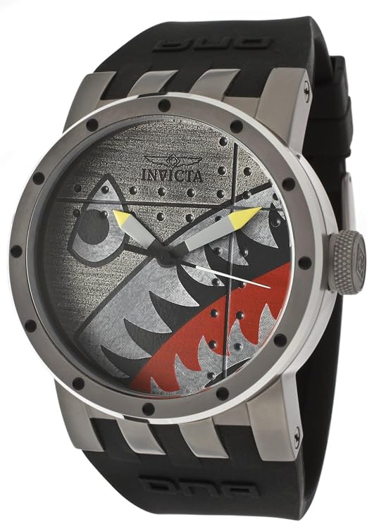 Amazon.com: Invicta Men's 11651 DNA Bomber Brushed Black and Grey Dial ...