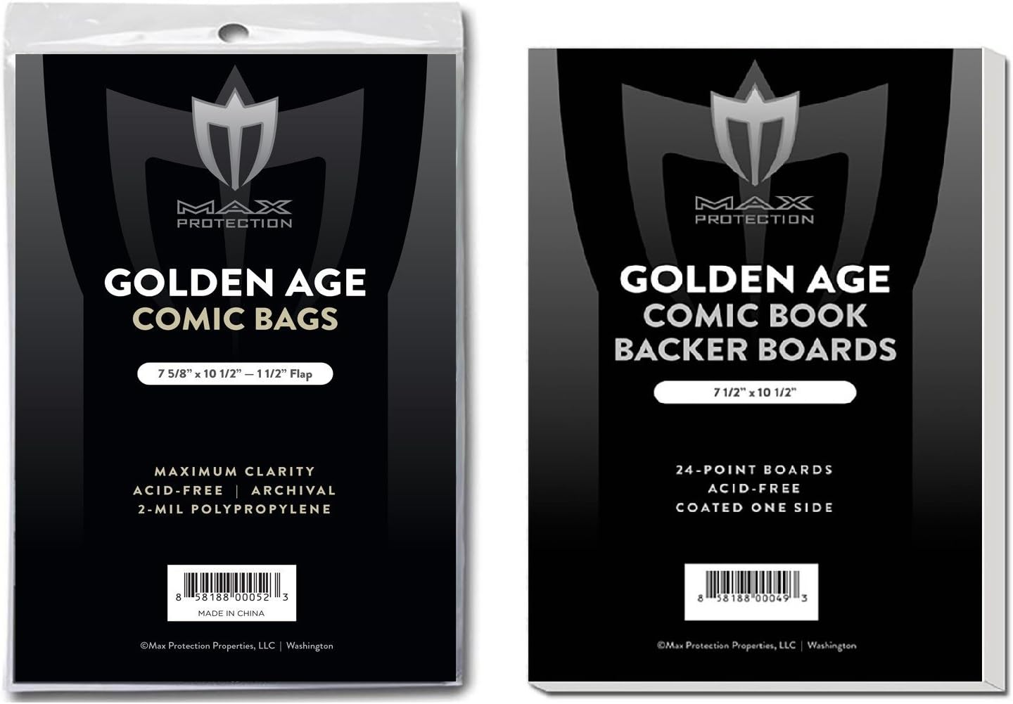 Amazon.com: Max Protection Golden Age Size Ultra Clear Comic Book Bags ...