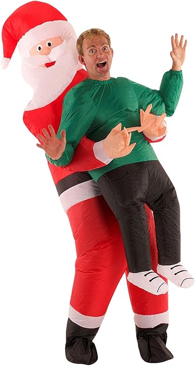 Amazon.com: Morph Inflatable Santa Costume Adult, Santa Claus ...