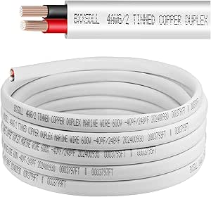 Amazon.com : Duplex Marine Wire Tinned Copper Tinned Copper Boat Cable ...