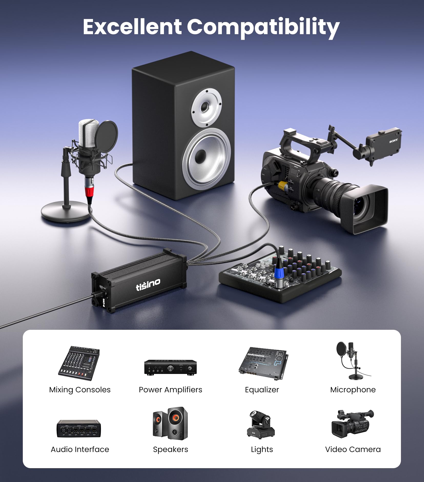Snapklik.com : Tisino XLR Snake 4-Channel Multi Network Snake Receiver ...