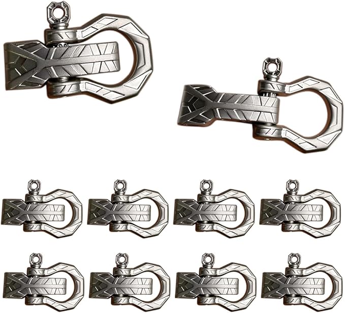 Amazon.com: 10 set Bow Shackles Screw Pin Anchor Shackle Adjustable D ...