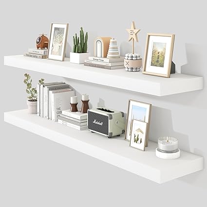 Amazon.com: Heimlove 55 Inch Floating Shelves for Wall,10 Deep 10 Deep ...