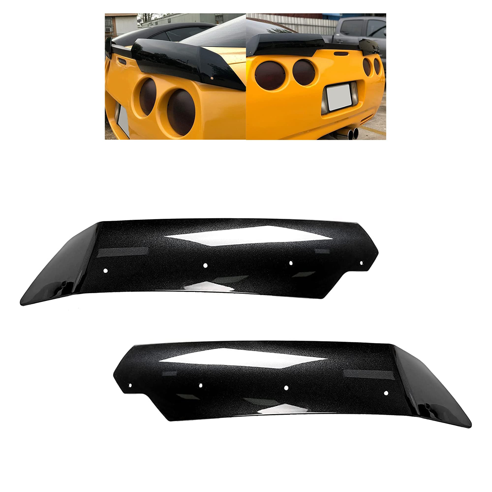 ECOTRIC Stage 2 Rear Spoiler Winglet Upgrade Part Compatible with 2015 ...