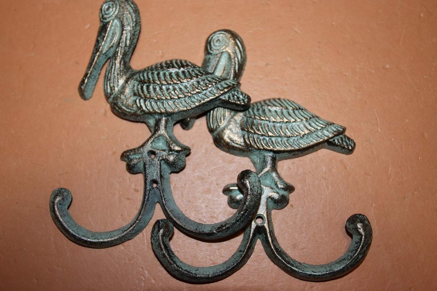 Amazon.com: Southern Metal Pelican Key Hooks Bronze-Look cast Iron ...