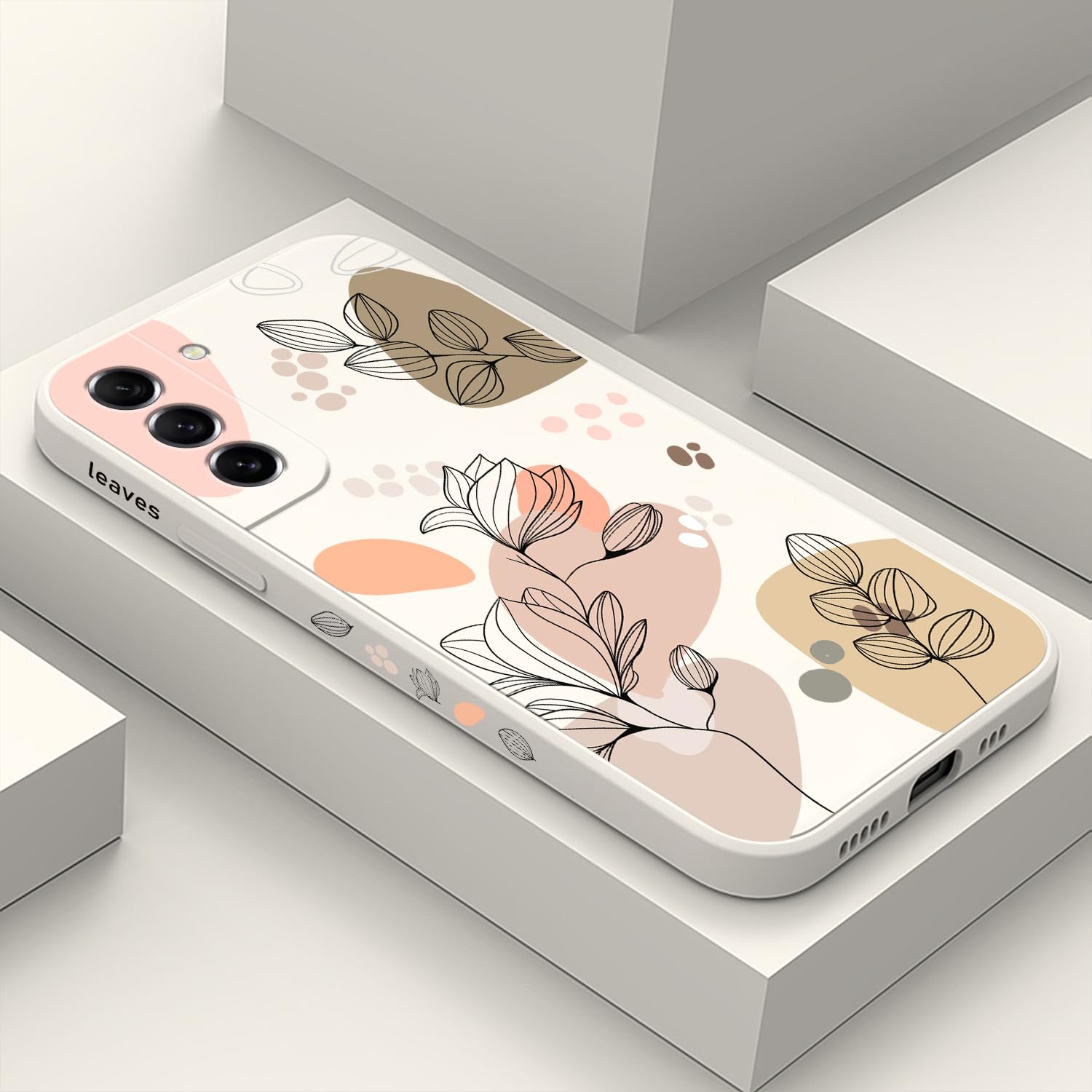 Amazon.com: LEECG for Galaxy S21 FE 5G Case, for Samsung S21 FE Case Floral Creative Sides Phone ...