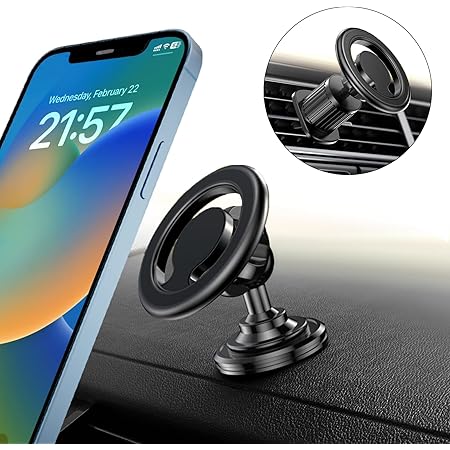 Amazon.com: Gorphi for iPhone Magsafe Car Mount, [2023 Upgraded to 44 ...