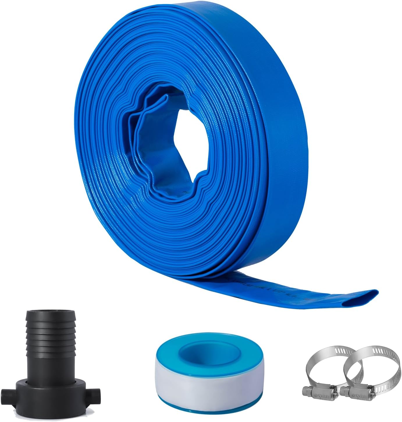 Amazon.com : Eastrans 2 in x 50 ft Pool Backwash Hose Kit with Female ...