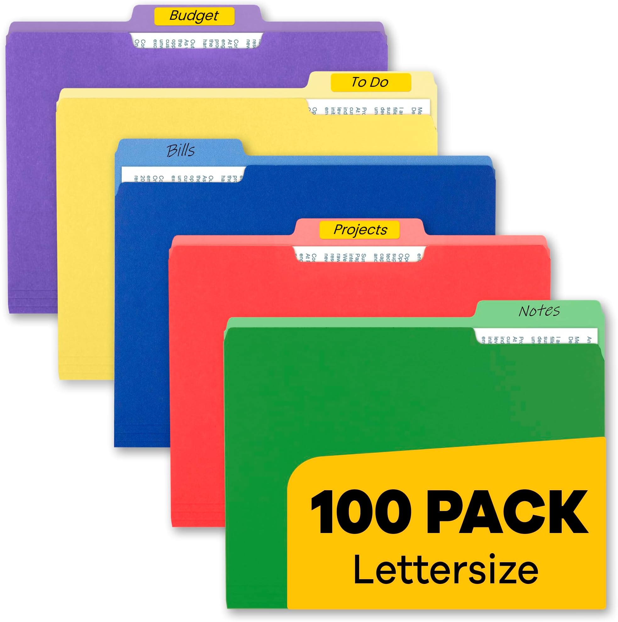 Amazon.com : Pendaflex Letter Size File Folders with InfoPocket (Pack ...