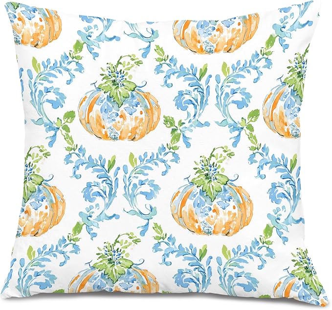 Amazon.com: Foritho Grandmillennial Pumpkin Fall Throw Pillow Covers ...