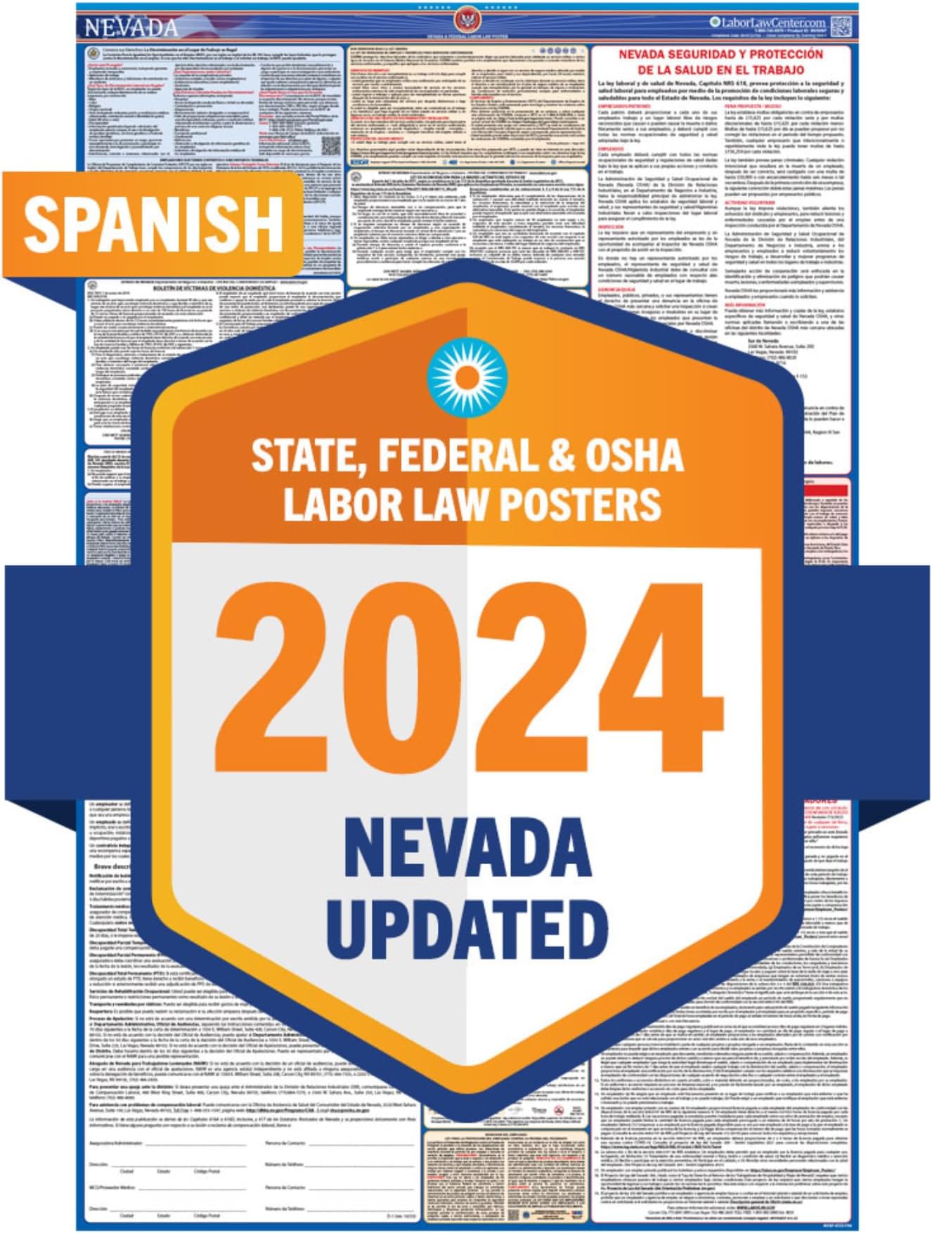 Amazon.com: 2024 Latest Nevada Labor Law Poster : State, Federal, OSHA ...
