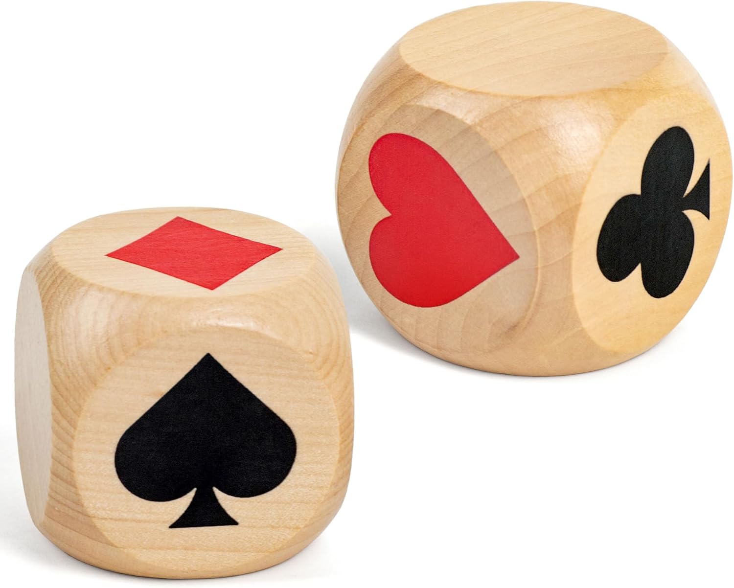 Amazon.com: SINBDLAI 2IN Large Trump Marker Dice, Wooden Euchre Cube ...
