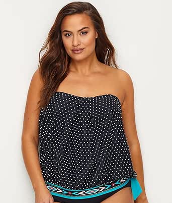 Amazon.com: Coco Reef Women's Plus Size Tankini Top Swimsuit with Wide ...