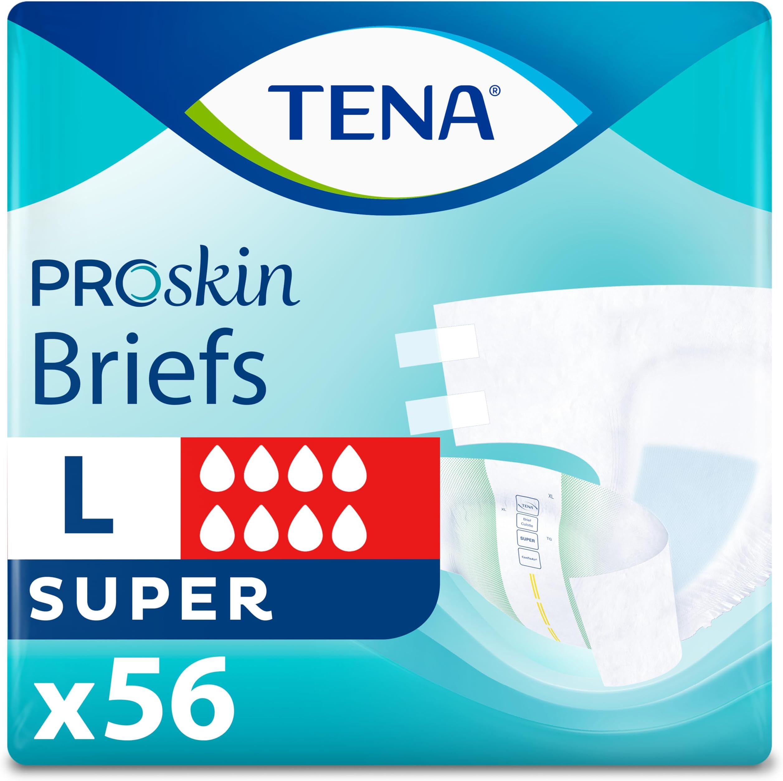 Amazon.com: TENA Ultra Brief, Large, Tab Closure, Adult Disposable ...