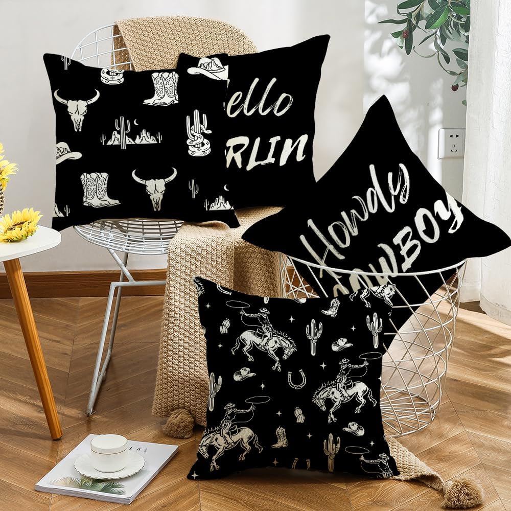 Amazon.com: Sagielio Western Throw Pillow Covers Western Home Decor ...