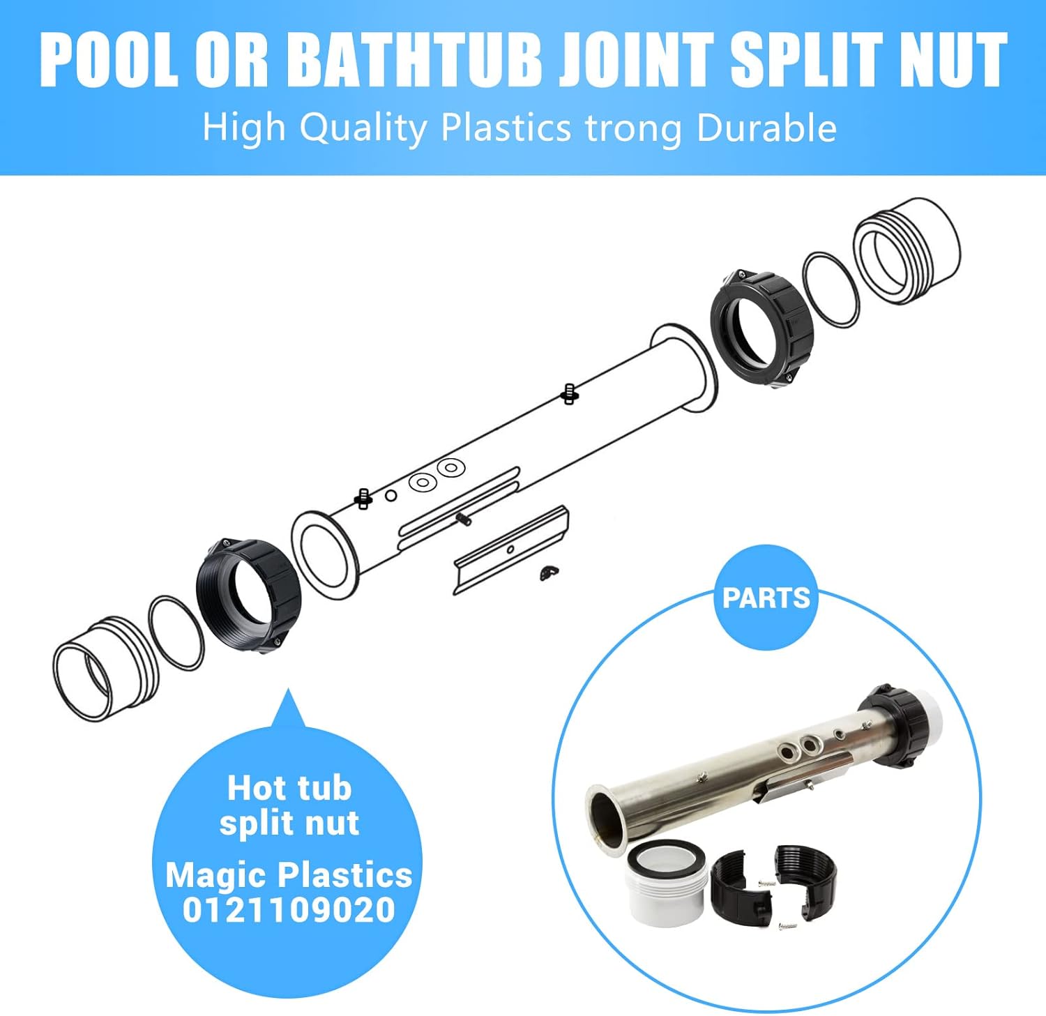 Pump Union Split Nut Repair Kit for pentair Pump | Ubuy Nepal